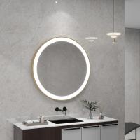 China Smart Bathroom Mirror With Lights Touch Switch And Anti Fog Light Up Mirror Vanity for sale