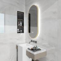 China Green Materials Custom Bathroom Mirrors Eco Friendly Bathroom Mirror With Lights for sale