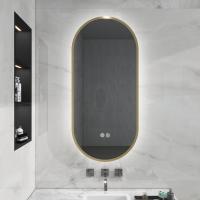 China Green Materials Custom Bathroom Mirrors Eco Friendly Bathroom Mirror With Lights for sale