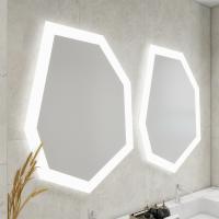 China Anti Rust Bathroom Mirror With Lights Fashionable Illuminated Mirror With Digital Clock for sale