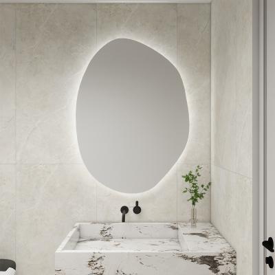 China Modern Geometric LED Mirror Light High Brightness Customizable for Hotel and Residential Bathrooms for sale