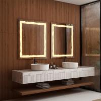 China Luxury Custom Sandblasted LED Mirror Light High Brightness for Hotels and Residences for sale