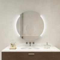 China Custom Sandblasted LED Mirror Light Adjustable Color Temperature for Hotel and Home for sale