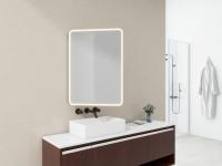 China Wall-Mounted Intelligent Bathroom Mirror Cabinet with Human Body Sensor  Dimmable Lighting and Integrated Plug Socket for sale