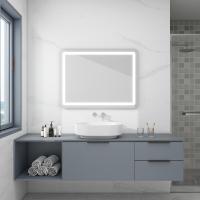 China Luxury Smart Lighted Mirror for Bathroom with Defogger and Custom Size Options For Hotel Or Home for sale