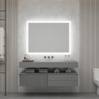 China Modern Wall Mounted Mirror with LED Edge Glow Custom Size Defogging and Touch Sensor For Hotel Or Home for sale