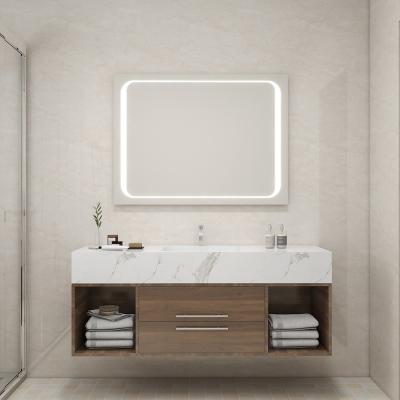 China Sleek Modern LED Bathroom Mirror Light with High Brightness and Soft Glow For Hotel Or Home for sale