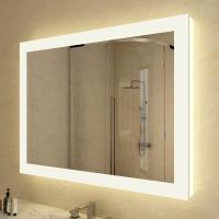 China Frameless Custom LED Mirror Light Fixture for Contemporary Bathroom Design with Soft White Lighting and Sleek Acrylic Finish for sale