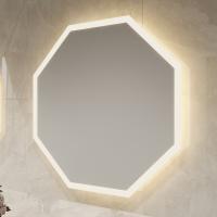 China Frameless LED Bathroom Mirror Lighting Solution with Soft White Glow and Smart Touch Control for Contemporary Interiors for sale