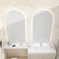 China Frameless Smart LED Mirror Light with Anti Fog Touch Sensor and Adjustable Brightness Ideal for Modern Hotel Suites for sale