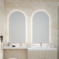 China Frameless Smart LED Mirror Light with Anti Fog Touch Sensor and Adjustable Brightness Ideal for Modern Hotel Suites for sale