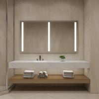 China Custom LED Mirror Light Fixture for Bathroom Vanity with Wall Mounted Installation Anti Fog Function and Sleek Minimalist Design for sale