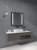 China Smart LED Bathroom Mirror Light for Hotel Guest Rooms with Anti Fog Glass and Motion Sensor Brightness Adjustment for sale