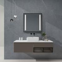 China Smart LED Bathroom Mirror Light for Hotel Guest Rooms with Anti Fog Glass and Motion Sensor Brightness Adjustment for sale