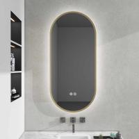China Modern LED Bathroom Mirror Light with Dimmable Color Temperature Touch Sensor and Sleek Frameless Design for Home Interiors and Hotel Projects for sale