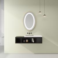 China Modern Framed LED Bathroom Mirror Light with Dimmable Brightness Adjustable Color Temperature and Anti Fog Feature for Hotels and Residential Projects for sale