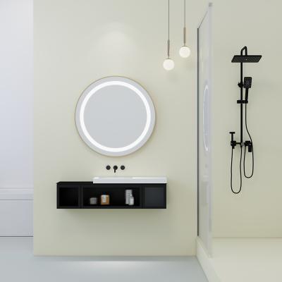 China Elegant Framed LED Mirror Light with Slim Profile Soft Ambient Glow Adjustable Lighting Modes and Anti Fog Function for Hospitality Bathrooms and Homes for sale
