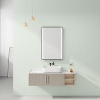 China Luxury Framed LED Vanity Mirror Light with Smart Touch Sensor Adjustable Dimmable Lighting and Anti Fog Function Ideal for Hospitality and Residences for sale