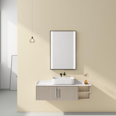 China Stylish Framed LED Mirror Light with Adjustable Brightness Waterproof Structure Anti Fog Glass and Custom Size Options for Hotels and Luxury Homes for sale
