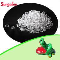 China Soft Decompression Toy TPE Compound TPR Plastic Material Clear Opaque Base Polymer  0A~15A for sale