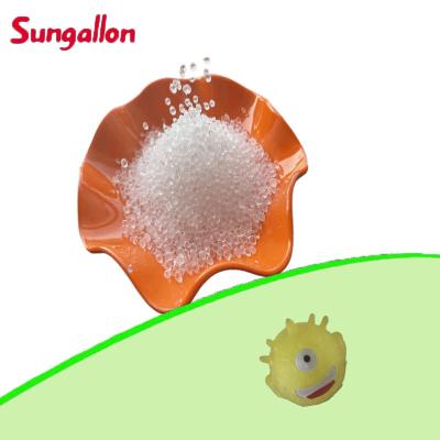 China Sungallon GP100-1001 Series TPE Raw Materials Super Transparent Granules for Toy Molding Powder Grade for sale