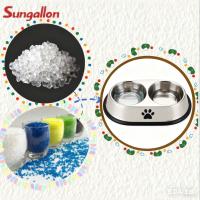 China High Elasticity TPE Particles for Pet Water Bowls Easy Injection Molding with Slip-Proof Base for sale
