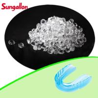 China Recyclable Transparent Soft TPE TPR Granules for Sports Mouthguards for sale