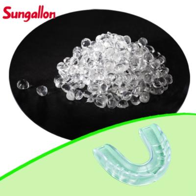 China Recyclable Transparent Soft TPE TPR Granules for Sports Mouthguards for sale