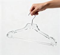 China High Transparency Glossy Impact-Resistant for Home Wardrobes/Clothing Store Displays Transparent Hangers K-Resin for sale