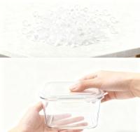 China Food-Contact Safe Glossy Impact-Resistant for Family Breakfast Prep/Office Lunch Boxes Transparent Food Containers K-Resin for sale