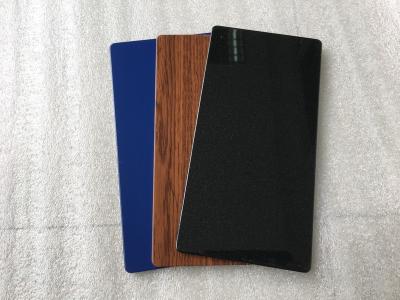 China Vivid Color Aluminium Composite Sheet , Anti - Rust Aluminum Coated Plastic Sheet for sale