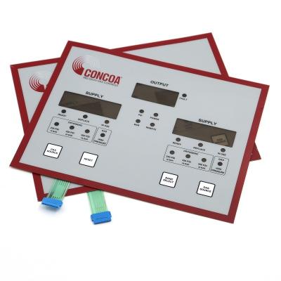 China Precision Gas Controls Membrane Switch with Silver Printed ESD Shield and Female Connector (LTMS0071) for sale
