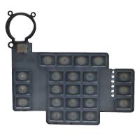 China Dependable Elastomer Keypads Screen Printing for Long-lasting Performance Silicone Rubber Keypads (VTRK00152) for sale