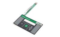 China Aluminum Foil ESD Shielding Membrane Switch with Male Connector Embossed Buttons 12V 1A-10A for sale