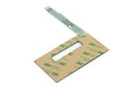 China Aluminum Foil ESD Shielding Membrane Switch with Male Connector Embossed Buttons 12V 1A-10A for sale