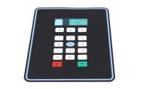 China Durable Membrane Switch Keypad with Al Foil ESD Shield Layer Insulation Resistance 100MΩ (LTMS0967) for sale