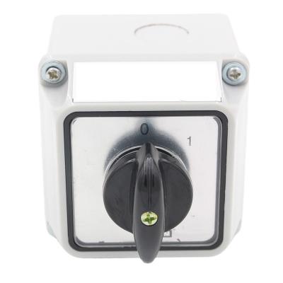 China MEH LW26 Series 20A Changover Rotary Cam Switch 3 Pole 3 Way Selector Waterproof IP65 ABS+Brass+Silver Contact CE/Certified 440V for sale
