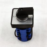 China 20A LW26-20/5 5 Pole 3 Position Changeover Rotary Cam Switch with L1 L2 L3  Position Brass+Silver Contact for sale