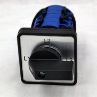 China 20A LW26-20/5 5 Pole 3 Position Changeover Rotary Cam Switch with L1 L2 L3  Position Brass+Silver Contact for sale