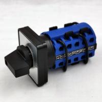 China 20A LW26-20/5 5 Pole 3 Position Changeover Rotary Cam Switch with L1 L2 L3  Position Brass+Silver Contact for sale