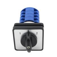 China 4 Pole 16 Terminals Silver Contact Cam Switch 3 Step 440V 20A LW26 Manual Changeover Rotary Switches Metal/Plastic IP53 for sale