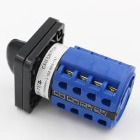 China 4 Pole 16 Terminals Silver Contact Cam Switch 3 Step 440V 20A LW26 Manual Changeover Rotary Switches Metal/Plastic IP53 for sale