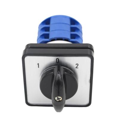 China 12 Terminals Silver Contact 3 Position 3 Pole Cam Switch 440V 20A Transfer Changeover Rotary Selector LW26-20/3 Model Metal for sale