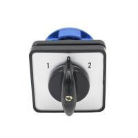 China 20A 3-Step 2-Pole 1-0-2 Changeover Rotary Cam Switch with 4 Terminals Silver Contact for Change over Applications for sale