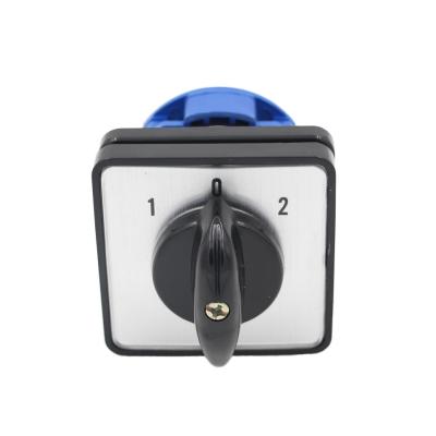China 20A 3-Step 2-Pole 1-0-2 Changeover Rotary Cam Switch with 4 Terminals Silver Contact for Change over Applications for sale