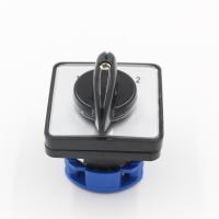 China 20A 3-Step 2-Pole 1-0-2 Changeover Rotary Cam Switch with 4 Terminals Silver Contact for Change over Applications for sale