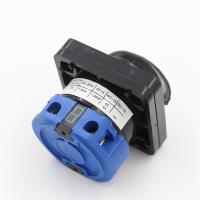 China 20A 3-Step 2-Pole 1-0-2 Changeover Rotary Cam Switch with 4 Terminals Silver Contact for Change over Applications for sale