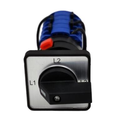 China LW26 Series 25A Single Hole Installation Rotary Cam Switch Electric 3 Phase 1-0-2 Changeover Switch Product Rotary Switches for sale