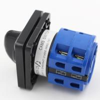 China Cam Switch Manual 3 Position 3 Pole 8 Terminals Silver Contact Rotary Selector 440V 25A Transfer Changeover CE/ Metal for sale