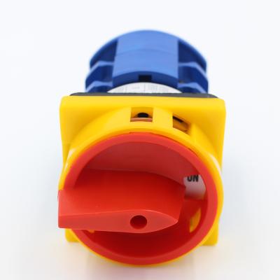 China LW26GS 63a Isolator Switch 2 Position Rotary Cam Switch with Pad-Lock Type 2 Pole with off on Position Main Switch for sale